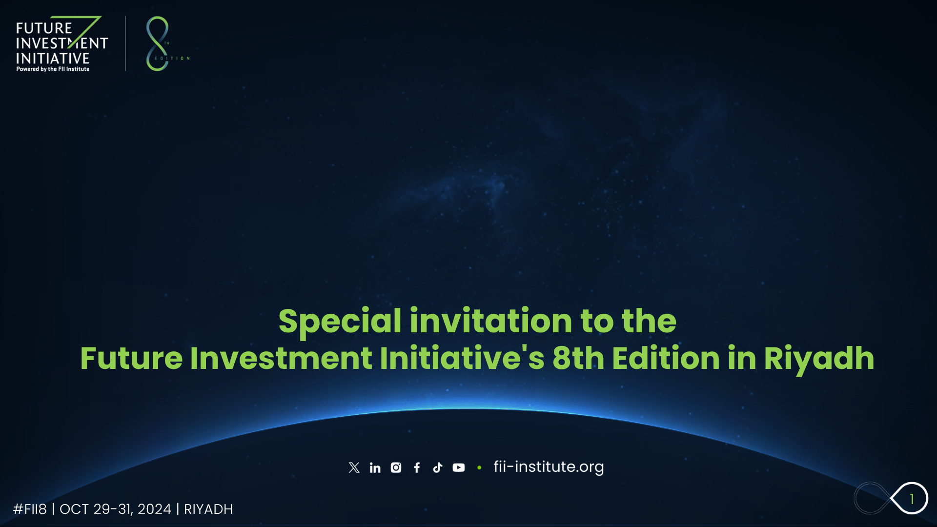 Saudi Arabia: Special invitation to the Future Investment Initiative's ...